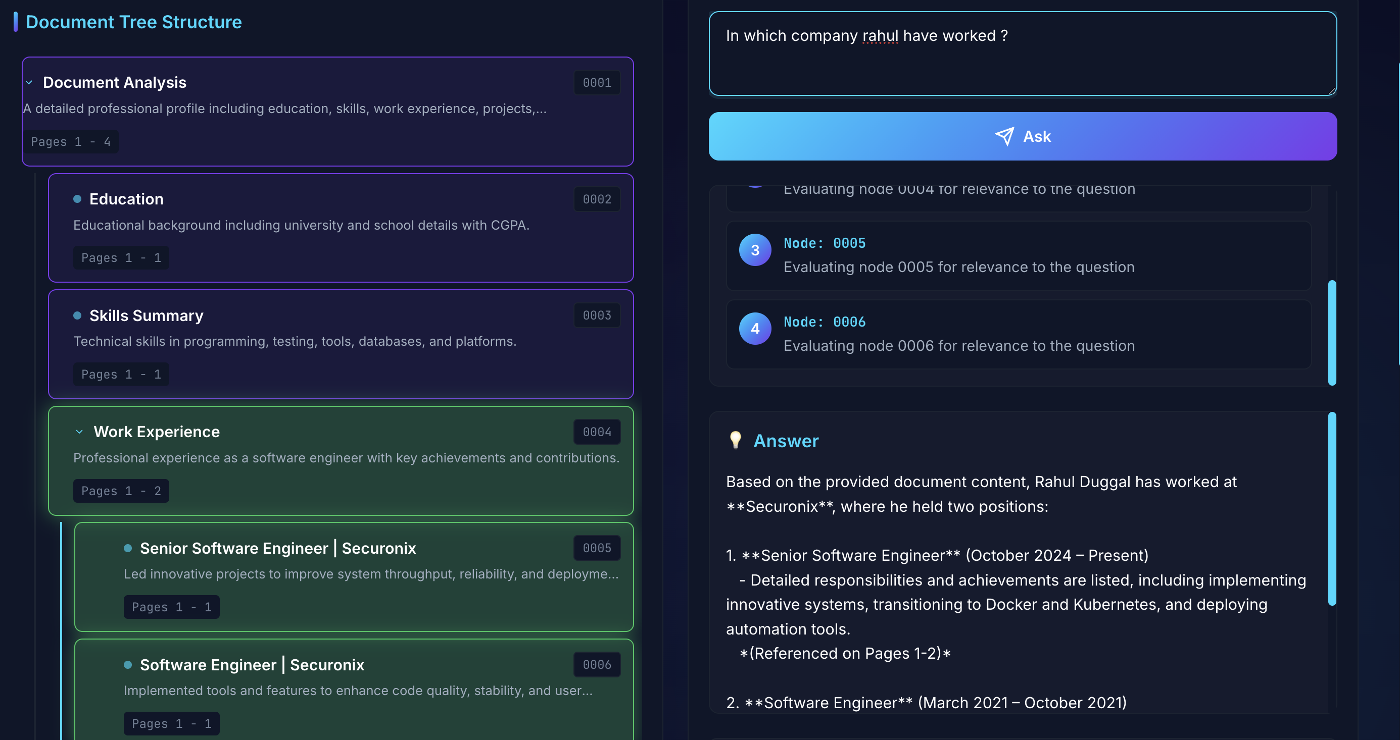 Vectorless - Reasoning-based RAG Platform | AI Document Analysis